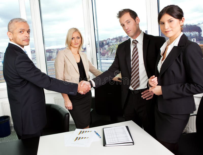 Business Handshake Over the Deal Stock Photo - Image of office ...