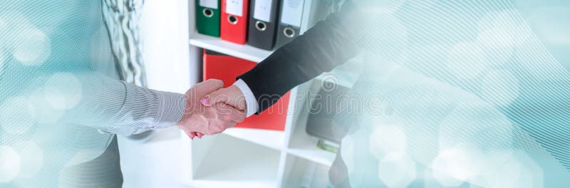 Business Handshake; Panoramic Banner Stock Photo - Image of successful ...