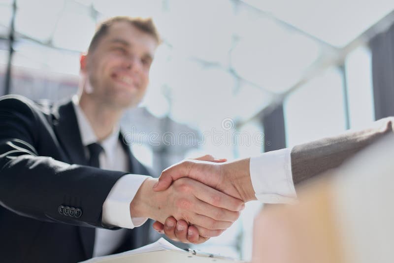 Closeup of Handshake of Business Partners Stock Photo - Image of power ...