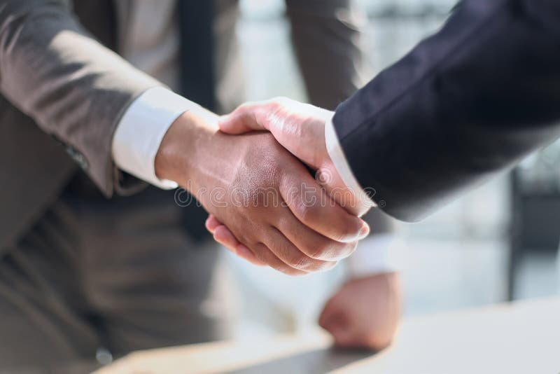 Closeup of Handshake of Business Partners Stock Photo - Image of ...