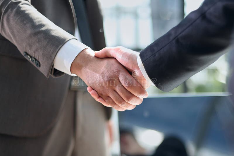 Closeup of Handshake of Business Partners Stock Photo - Image of ...