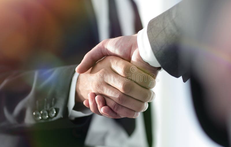 Business Men Giving a Handshake. Business Concept Stock Image - Image ...