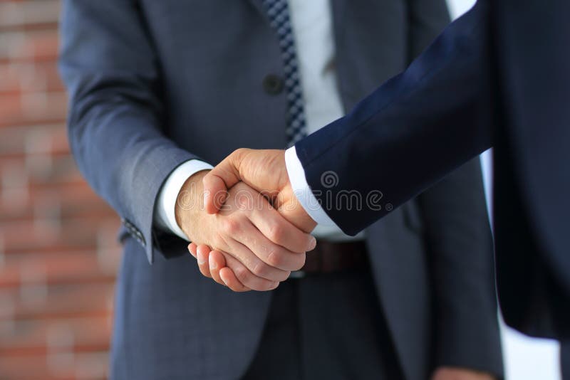 Business Men Giving a Handshake. Business Concept Stock Image - Image ...