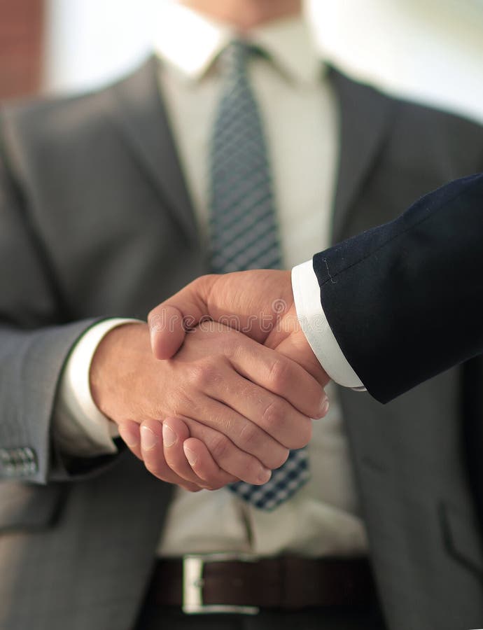 Business Men Giving a Handshake. Business Concept Stock Image - Image ...