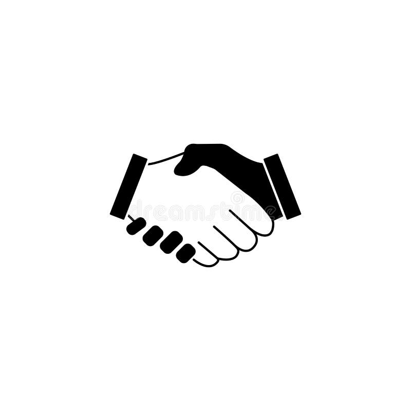 Business Handshake Solid Icon, Deal Agreement Stock Vector ...