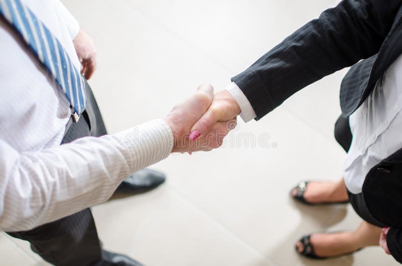 Business handshake stock image. Image of agreement, businesswoman ...