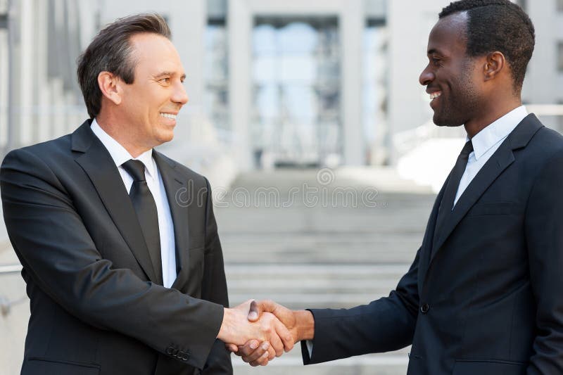Business handshake. stock image. Image of ethnicity, male - 40584451