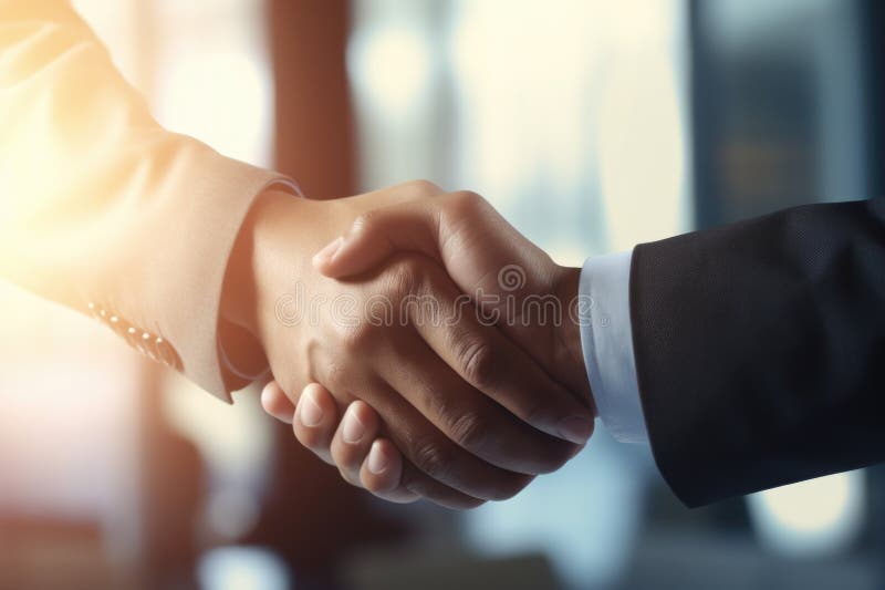 Business Handshake, Two Corporate Men in Suits Shaking Hands Stock ...