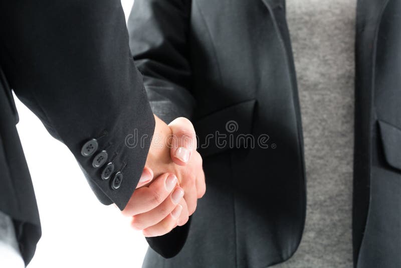 Business Handshake by Two Women Stock Image - Image of business ...