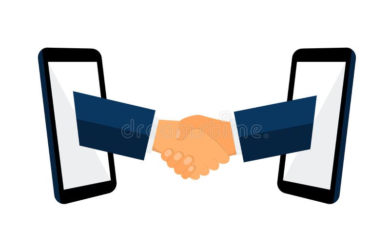 Handshake of Business Partners.Vector Flat Style Illustration Stock ...