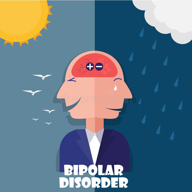 Mental Disorder, Cartoon Nurse with Girl Psychological Problems Concept ...