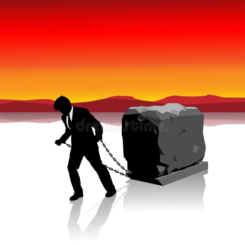 Crushed Man 5 stock illustration. Illustration of squashed - 3532091