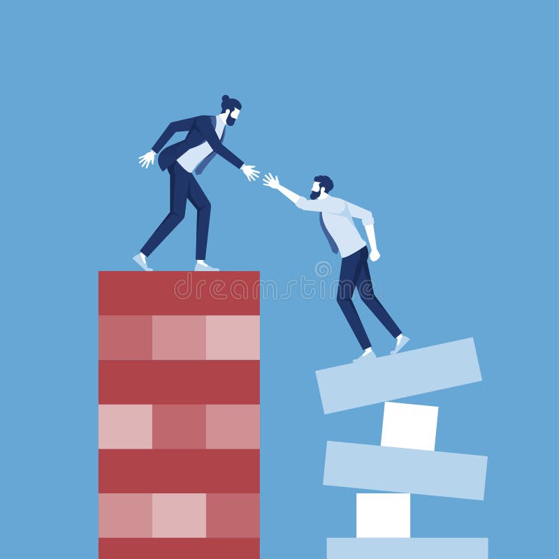 Business Help and Support Concept Stock Vector - Illustration of ...