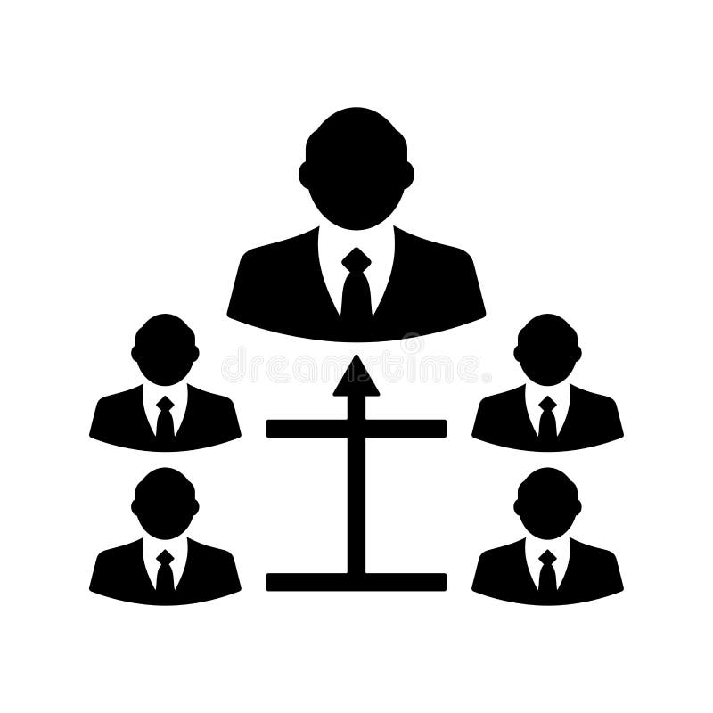 Business Hierarchy Icon. Black Vector Design Stock Illustration ...