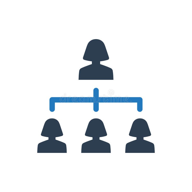 Business Hierarchy Icon stock vector. Illustration of team - 128915316