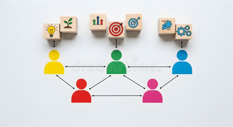 Business Hierarchy Team Collaboration Workflow Process Management Organization Structure ...