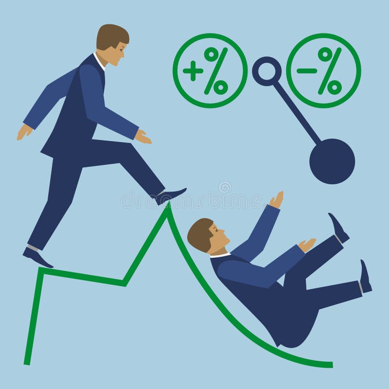 Business High Risk Vector Flat Illustration Stock Vector - Illustration ...