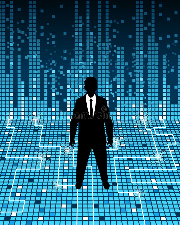 Business and high tech stock vector. Illustration of computer - 57864036