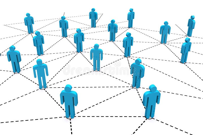 Business Human Social Network. Stock Illustration - Illustration of ...