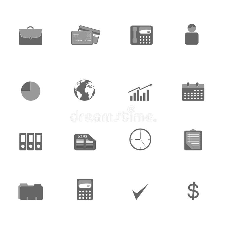 Grayscale Business Symbols Stock Illustrations – 79 Grayscale Business ...