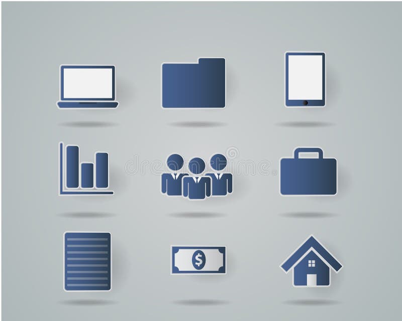 Business icon stock vector. Illustration of suite, contacts - 43745694