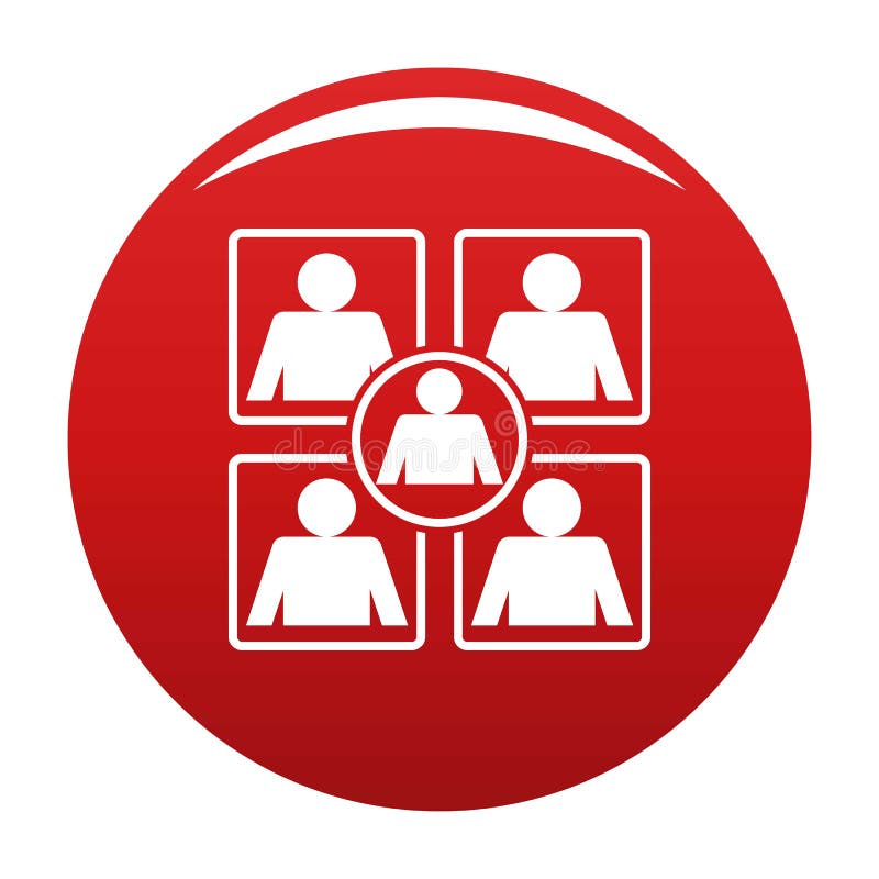 Business icon vector red stock vector. Illustration of businessman ...