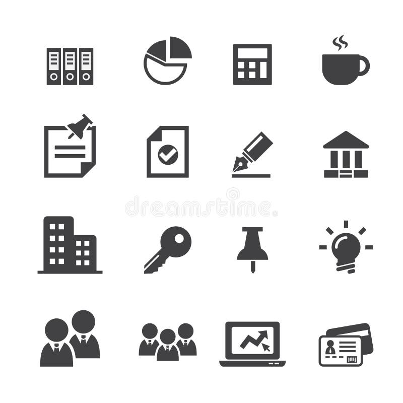 Public Administration Icons Stock Vector - Illustration of department ...