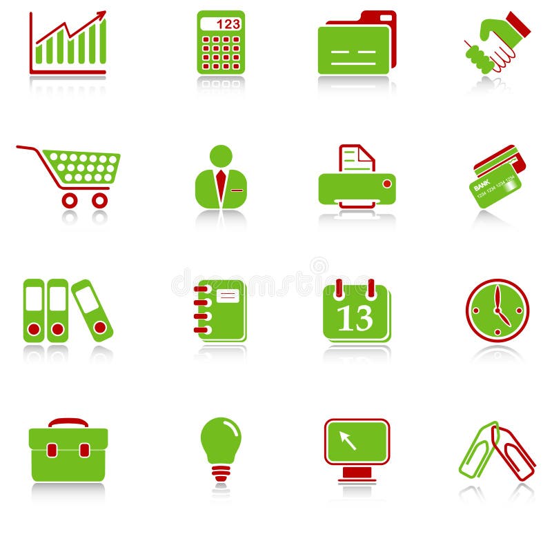 Business icons stock vector. Illustration of chart, business - 12938228