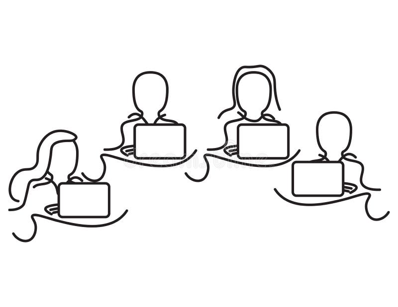 Employee Line Art Stock Illustrations – 25,883 Employee Line Art Stock ...