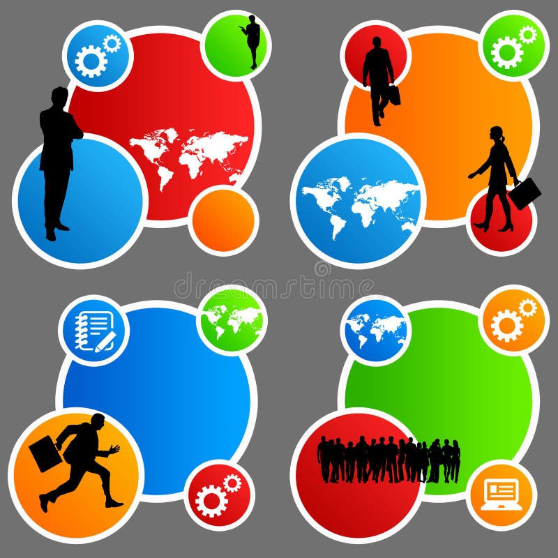 Business icons stock illustration. Illustration of colors - 47893443