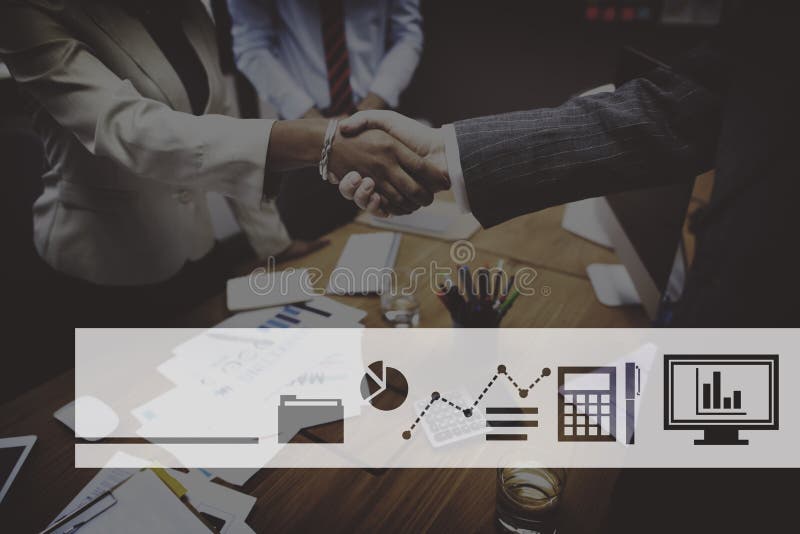 Business Icons Progress Report Concept Stock Image - Image of ...