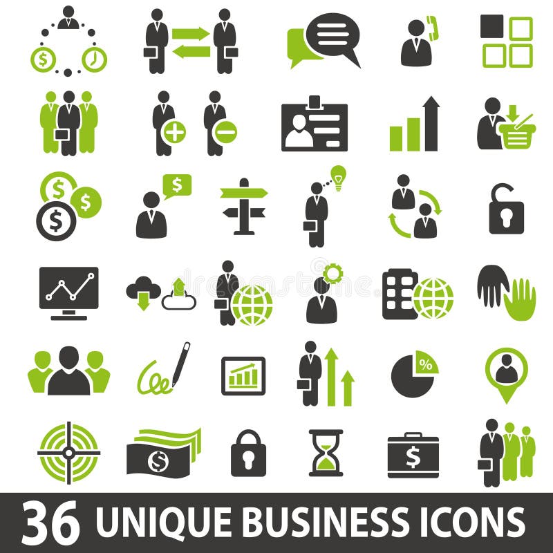 Business icons set stock vector. Illustration of phone - 43830700
