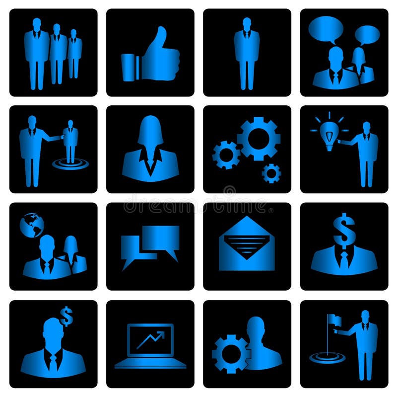 Business icons stock vector. Illustration of businessman - 34487045