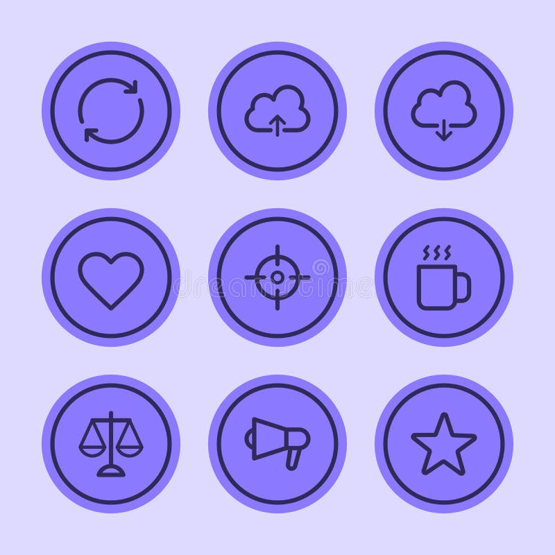 Business Icons Set Part 3. Set Vector Icons Stock Vector - Illustration ...