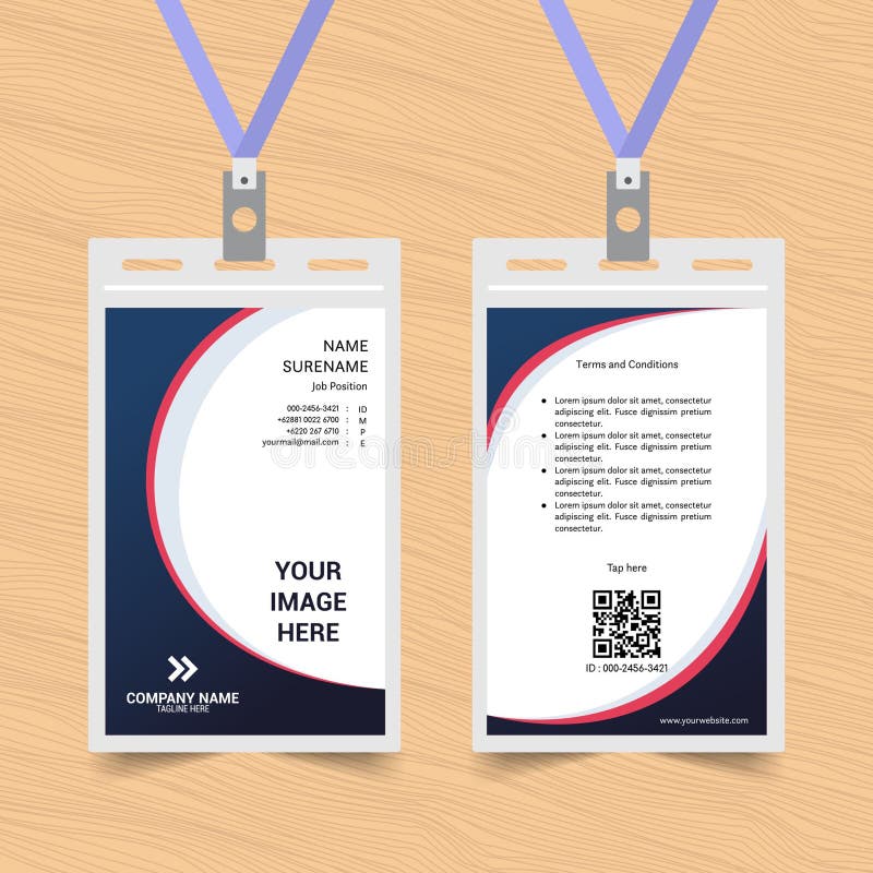 Business ID Card Template ID2 Stock Vector - Illustration of card ...