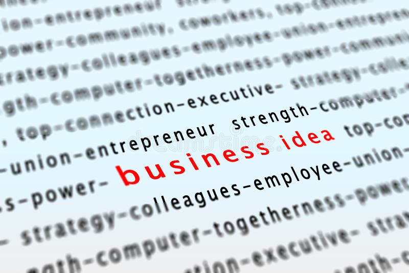 Business Idea stock illustration. Illustration of bulb - 224278593