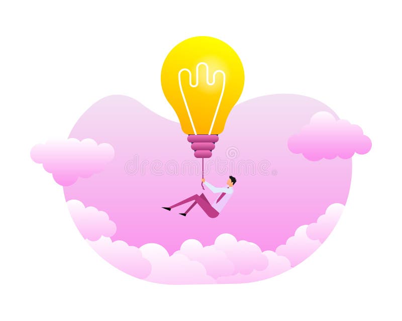 Business Idea, Idea Creative, Finding Solution. Vector Illustration ...