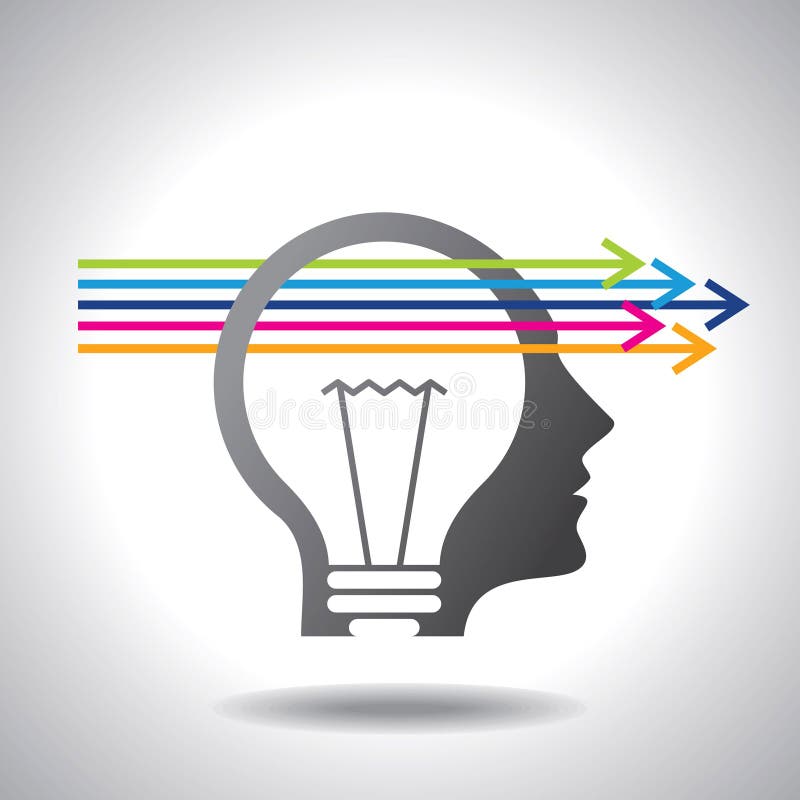 Human Head Arrow Think Stock Illustrations – 1,539 Human Head Arrow ...