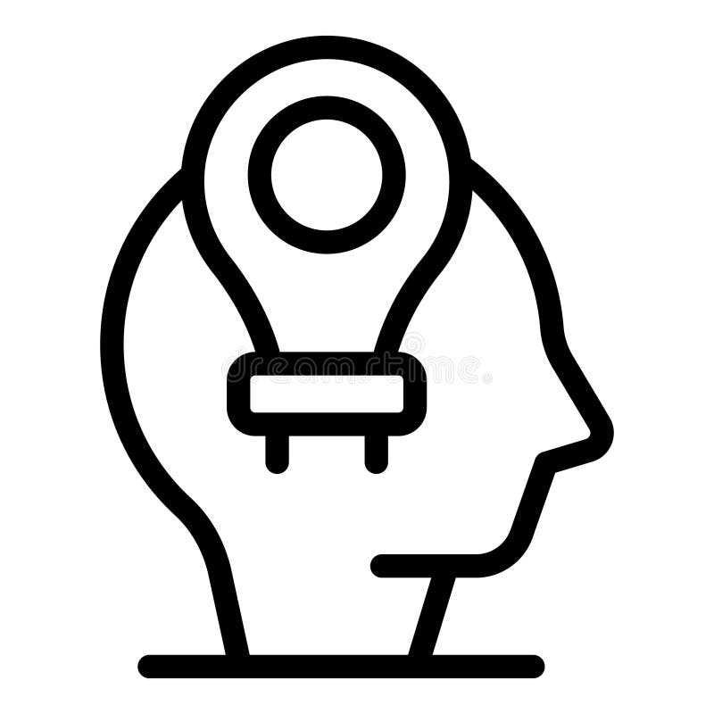 Business Idea Mind Icon Outline Vector. Corporate Call Stock ...