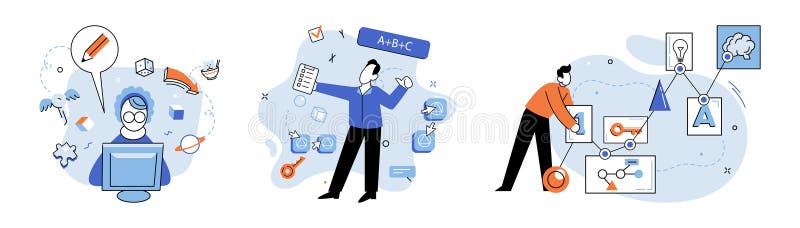 Initial Idewith Practical Steps Stock Illustrations – 3 Initial Idewith ...