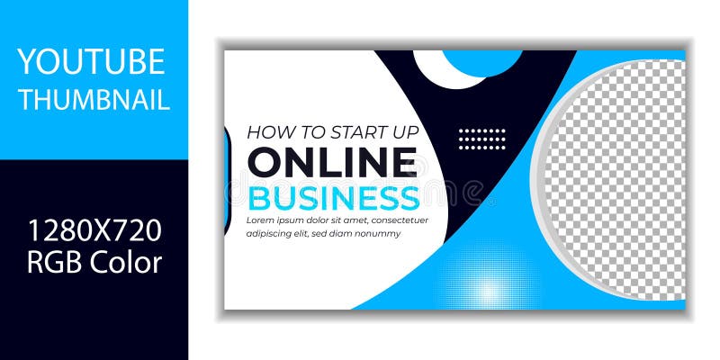 YouTube Banner Channel Art Template for Corporate Business Stock Image ...