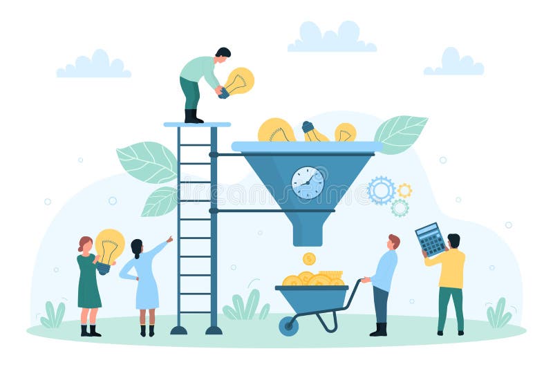 Funnel Knowledge Stock Illustrations – 419 Funnel Knowledge Stock ...