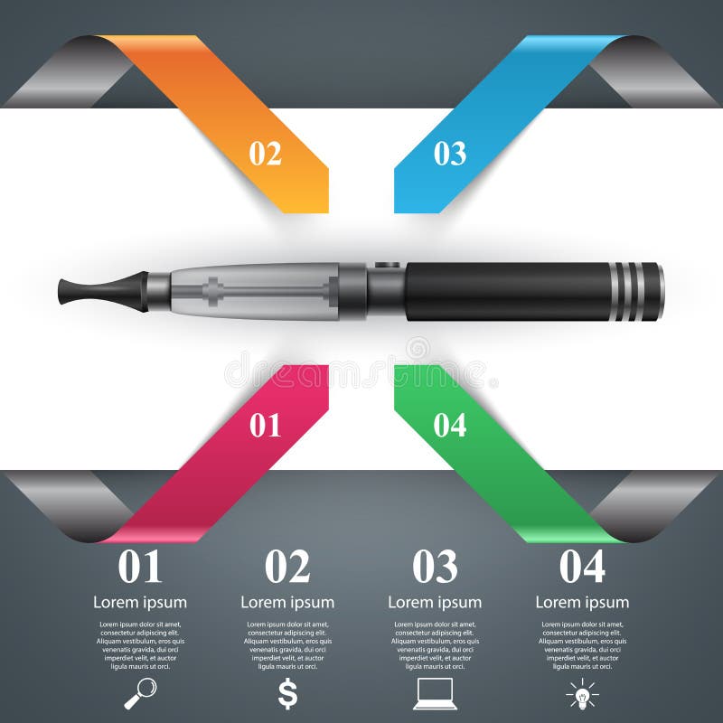 Harmful Cigarette, Viper, Smoke, Business Infographics. Stock Vector ...