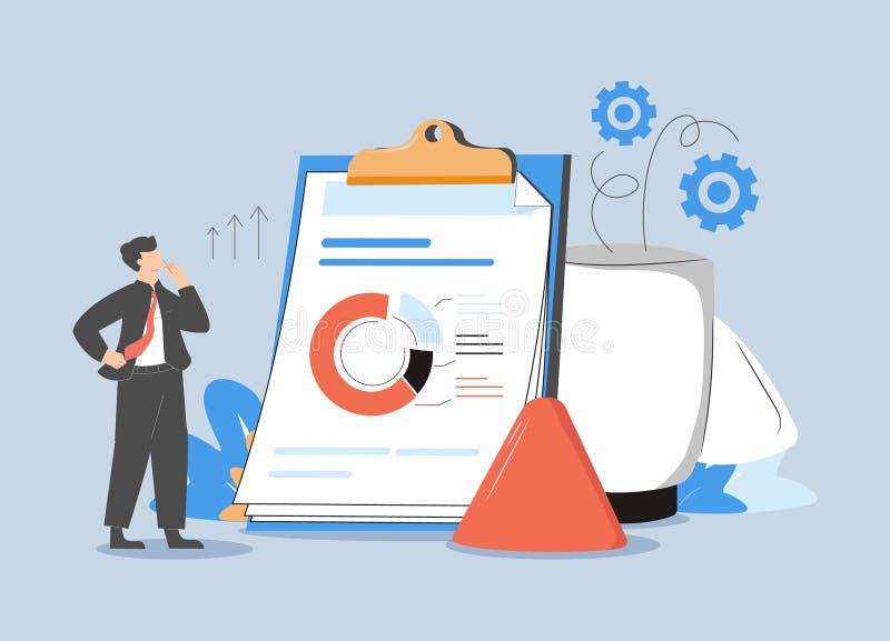 Business Illustration Set. Characters Planning, Prototyping and Testing ...