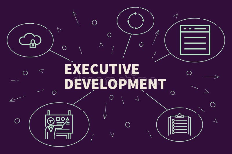Business Illustration Showing the Concept of Executive Development ...