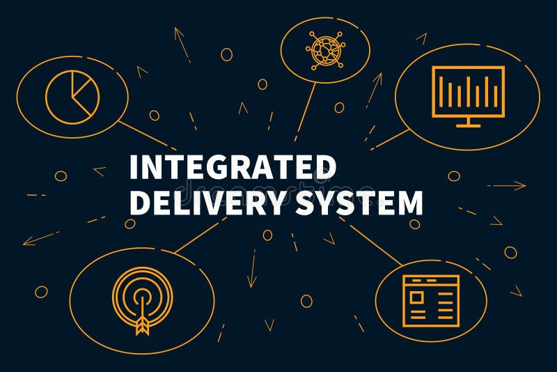 Business Illustration Showing the Concept of Integrated Delivery Stock ...