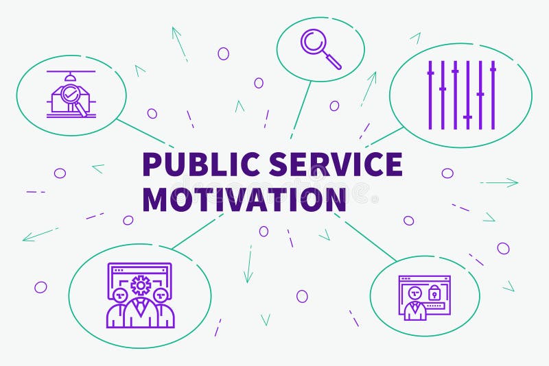 Business Illustration Showing the Concept of Public Service Motivation ...
