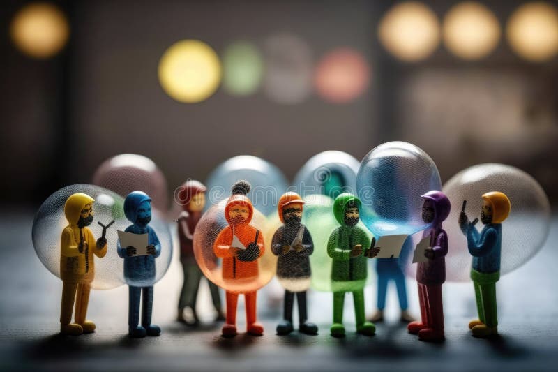 Business Illustration. Small People Characters Develop Creative ...