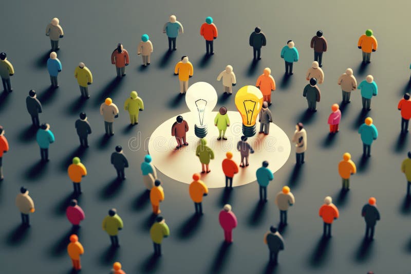 Business Illustration. Small People Characters Develop Creative ...