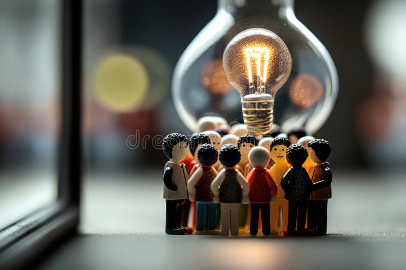 Business Illustration. Small People Characters Develop Creative ...